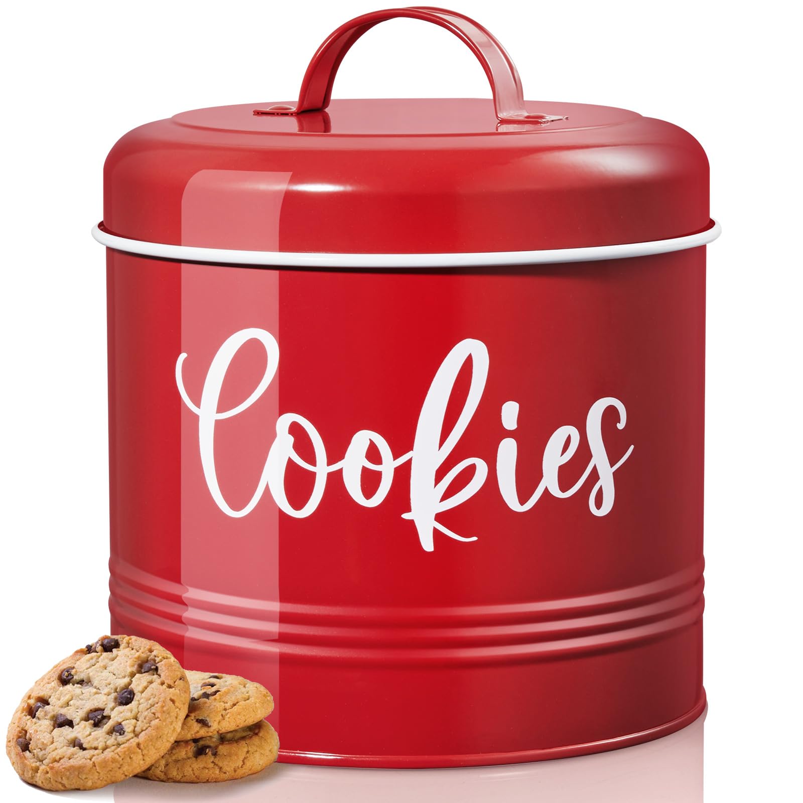 Amazon.com: DAYYET Farmhouse Cookie Jar for Kitchen Counter, 1 Gallon ...