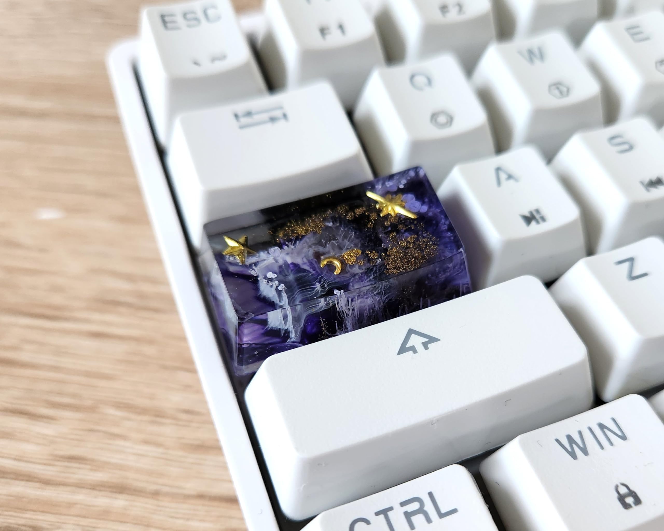 Amazon.com: Custom Artisan Purple Galaxy Capslock Keycap (OEM) for RGB ...
