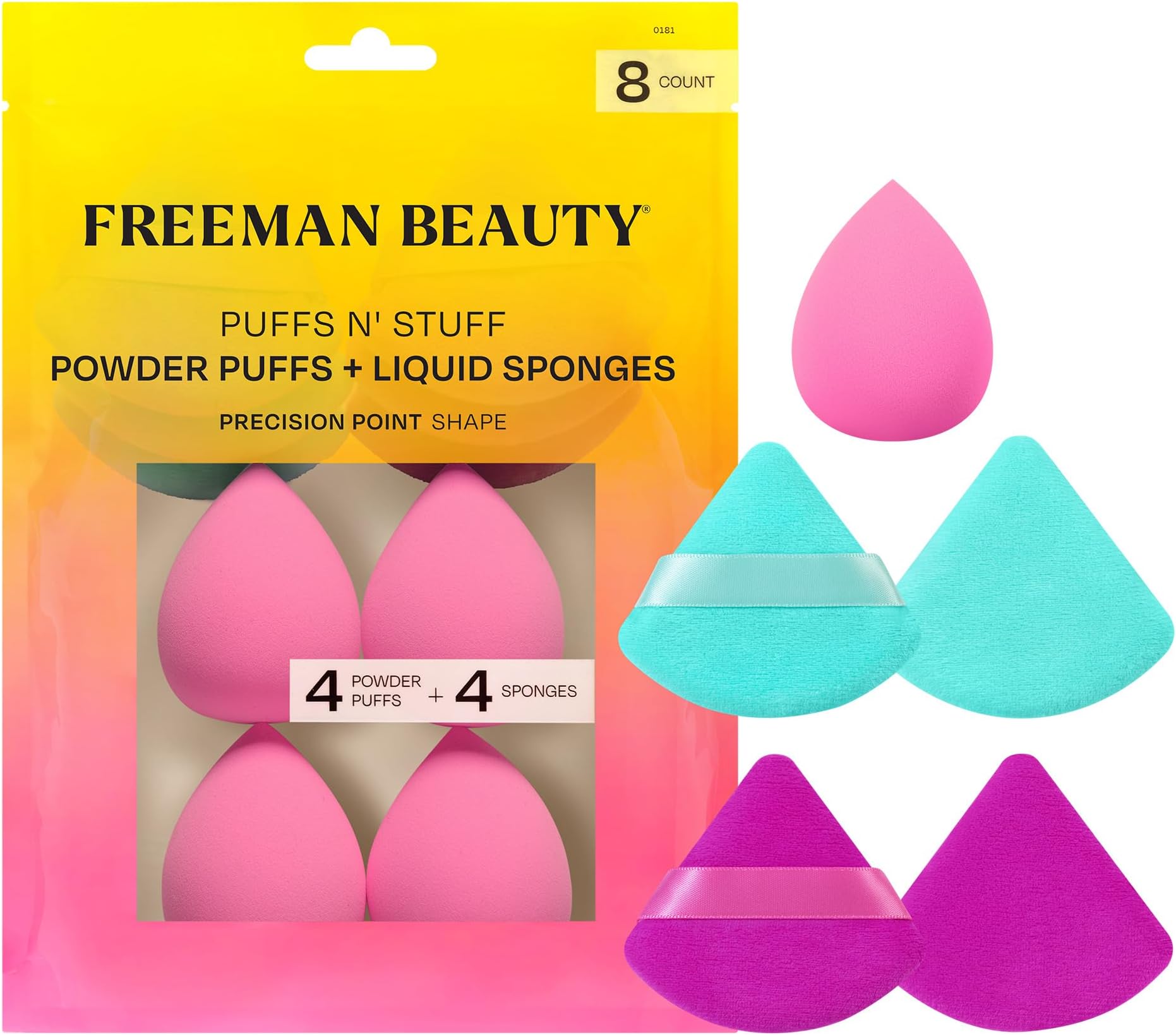 Amazon.com : Foonbe Makeup Sponges 7 Pcs & 6 Pcs Triangle Powder Puff ...