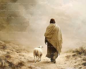 Amazon.com: Wooden Jigsaw Puzzle Jesus Left The 99 Lost Sheep Parable ...