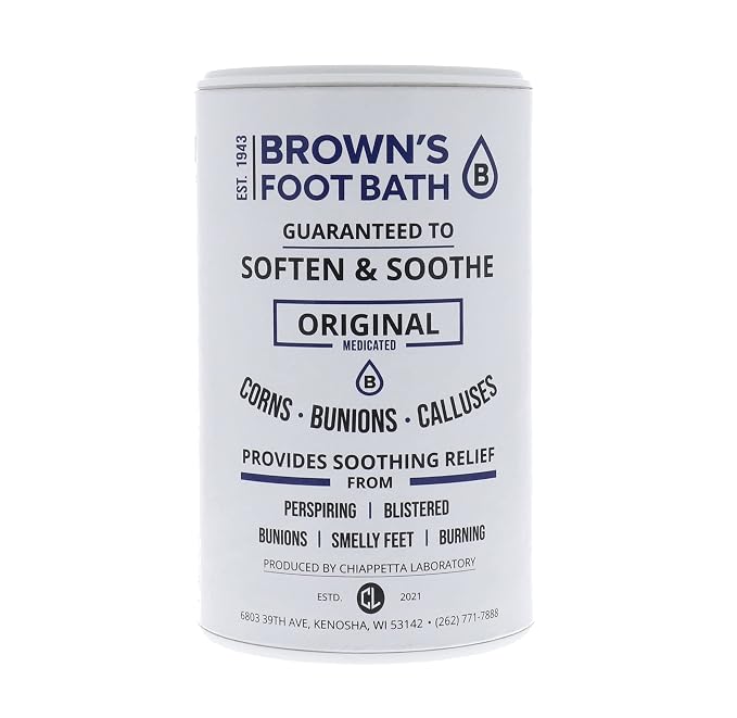 Amazon.com: Brown's Original Medicated Foot Bath Soothing Relief for ...