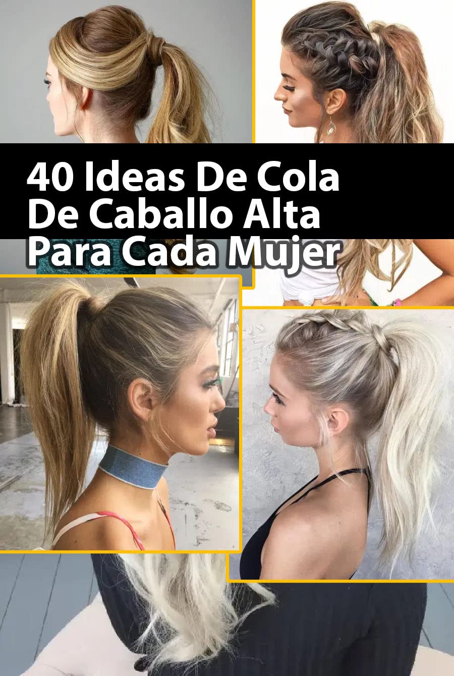40 Ideas De Cola De Caballo Alta Para Cada Mujer: Las Colas De cCaballo ...