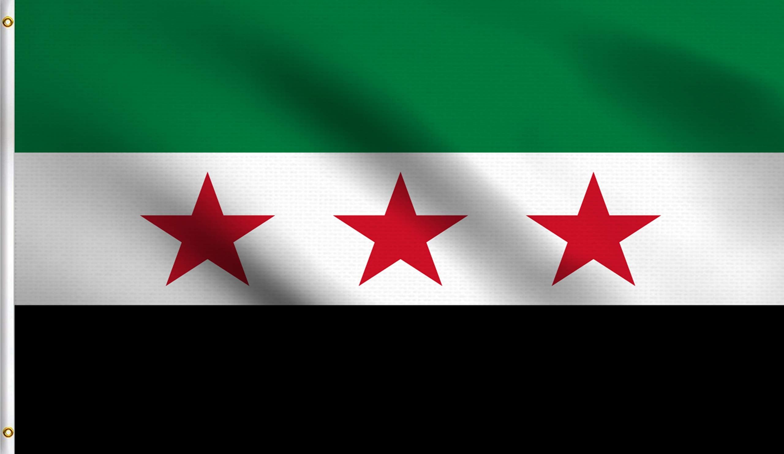 Amazon.com : DMSE Republic of Syria Syrian Arab Flag 3X5 Ft Foot 100% ...