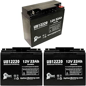3X Pack - SUNNYWAY SW12200 Battery - Replacement for UB12220 Universal ...