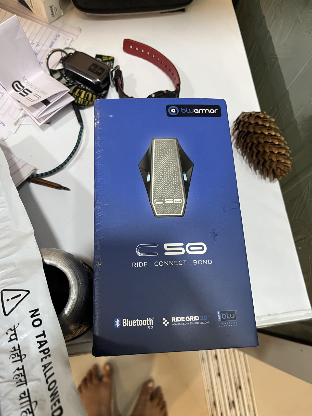 BluArmor C50 RIDEGRID 2.0 Mesh Intercom, Bluetooth 5.3 : Amazon.in ...