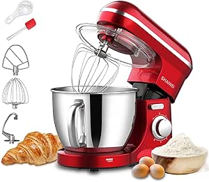 Amazon.com: Mixers Kitchen Electric Stand Mixer, 6.5 Quart 6 Speed Tilt ...