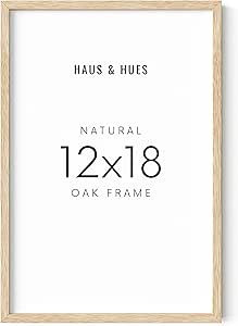 Amazon.com - HAUS AND HUES 12 by 18 Picture Frame Set of 1-12 x 18 Poster Frame, 18x12 Light ...