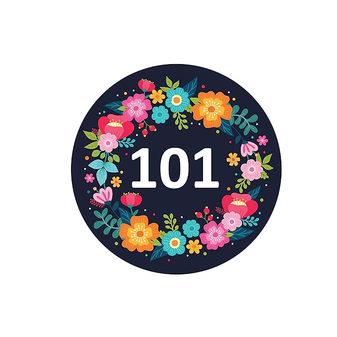 ISEE 360® Customize Door Number Sign Sticker For Office Hotel ...