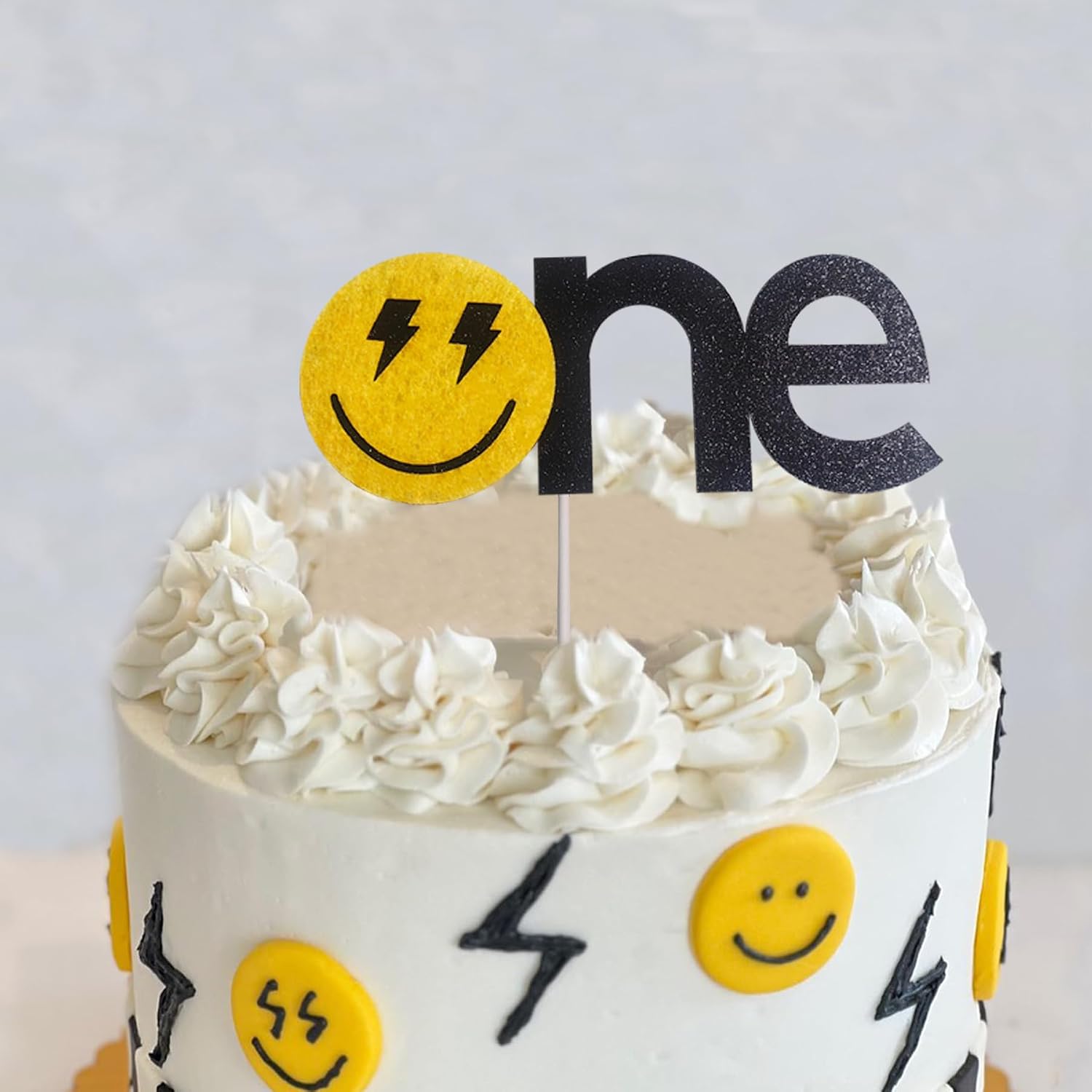 Amazon.com: One Happy Dude Cake Topper-One Cool Dude Cake Topper,Smiley ...
