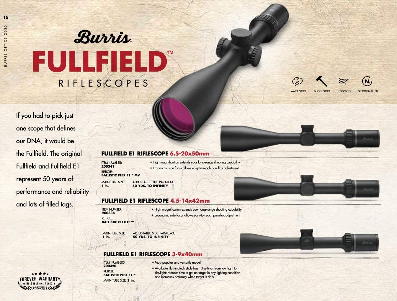 Burris Fullfield E1 – Alcance de caza – Yaxa Colombia