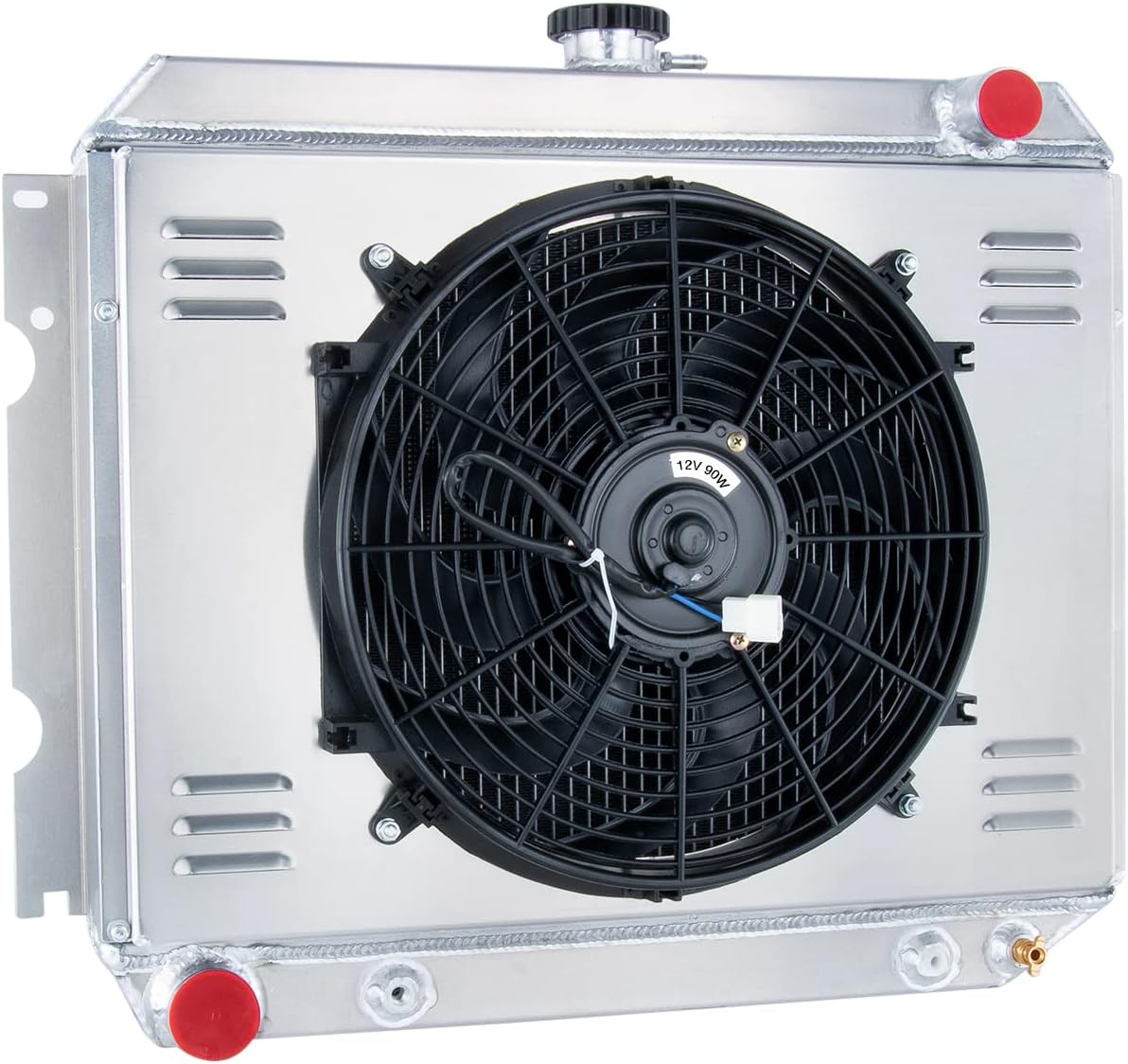 Amazon.com: ALLOYWORKS 3 Row All Aluminum Radiator + Shroud Fan + Relay For 1970-1972 Dodge ...