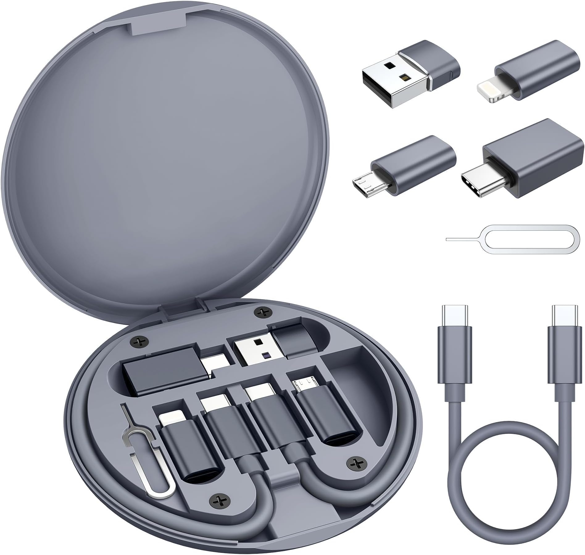 Amazon.com: Elebase Multi USB Charging Adapter Kit,USB to USBC Adaptor ...