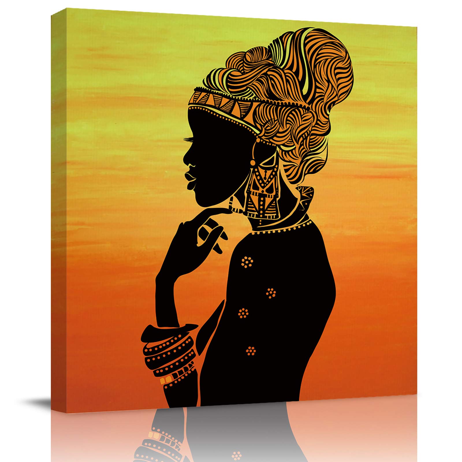 Arte Silhouette Africana African Woman Silhouette With An African Map