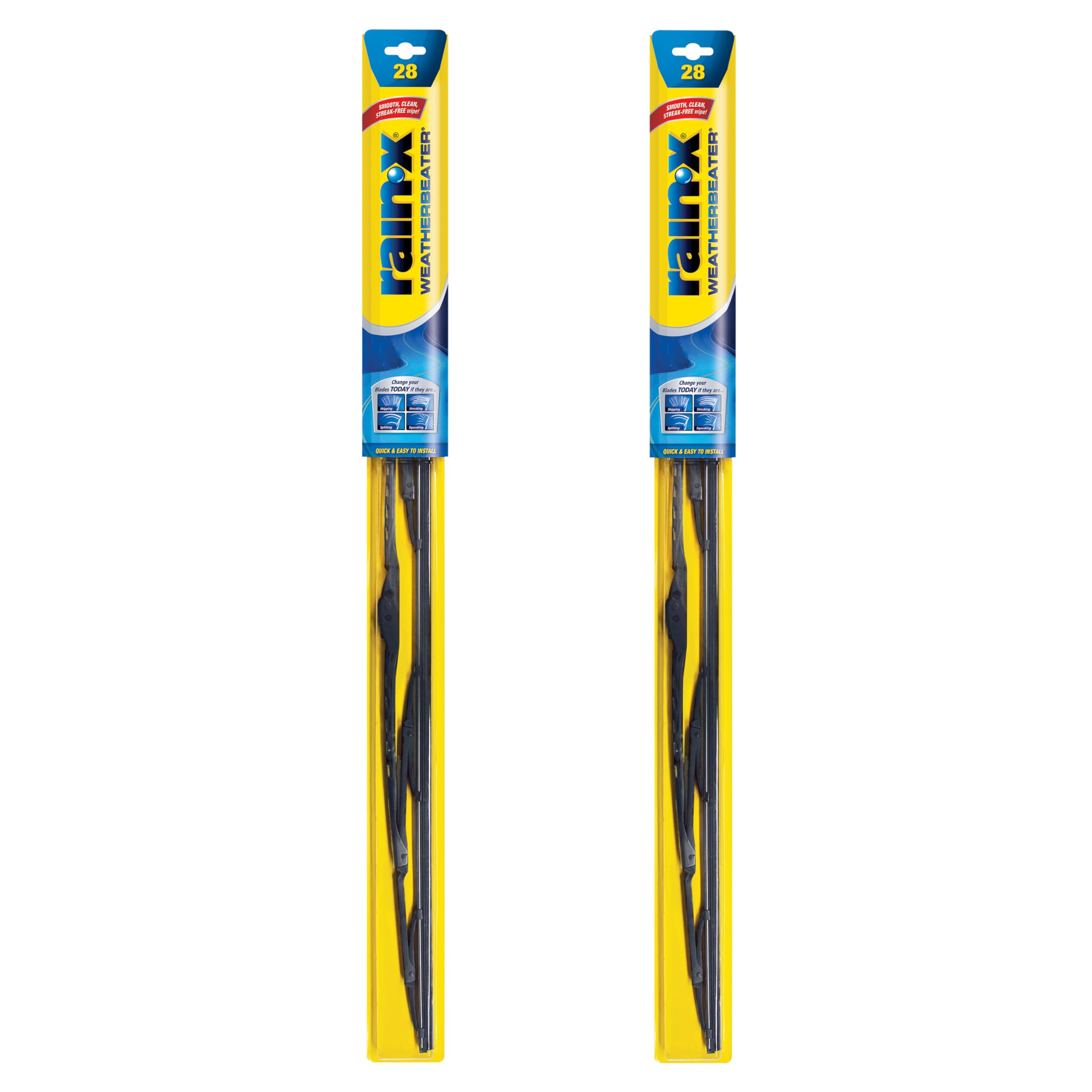 Snapklik.com : Rain-X 820152 WeatherBeater Wiper Blades, 28" Windshield ...