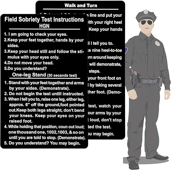 Amazon.com : Velinpun 6 PCS Metal Standardized Field Sobriety Test ...