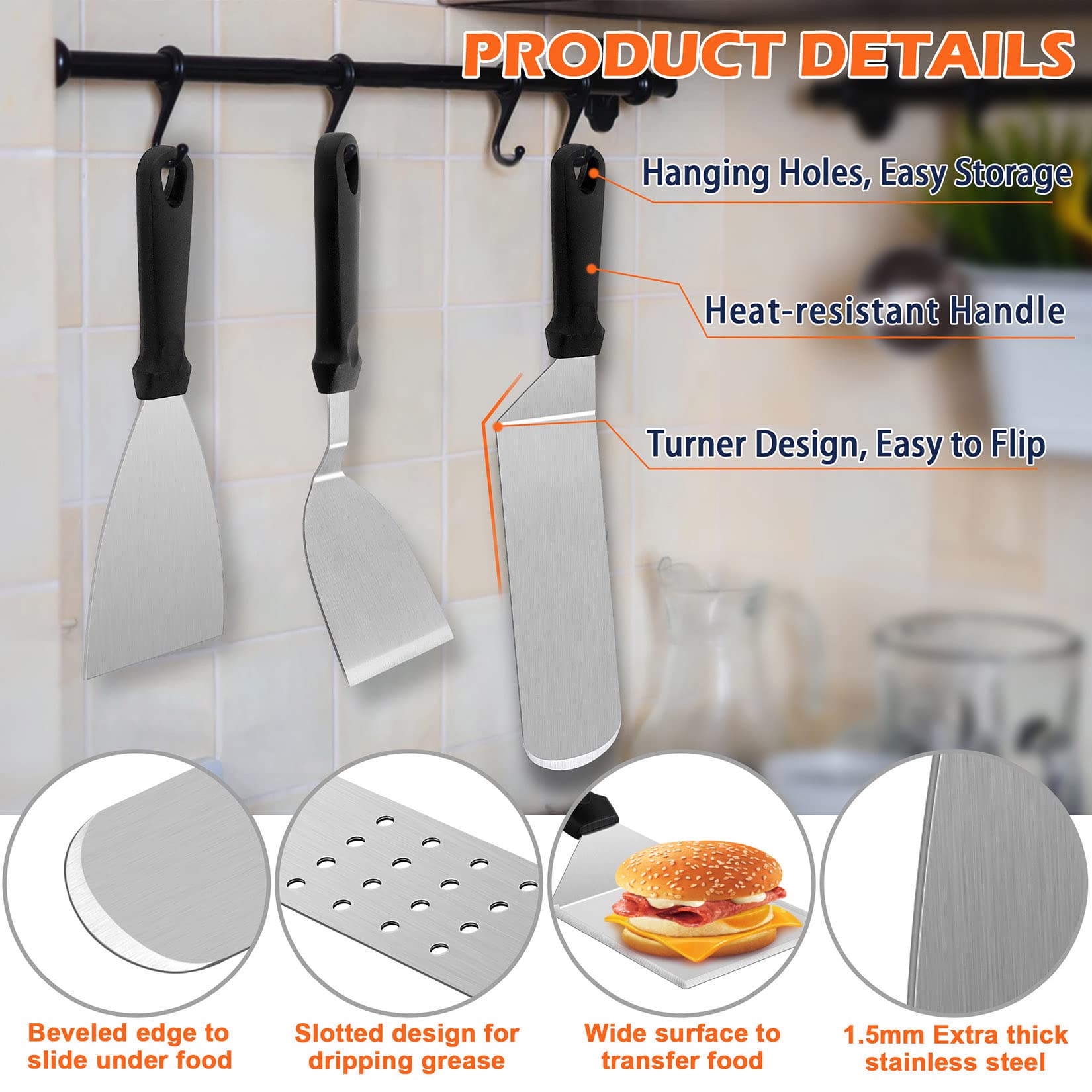 Snapklik.com : Griddle Accessories Kit, Joyfair 18Pcs Flat Top Grill ...