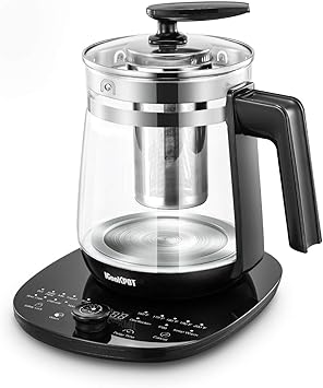 Amazon.com: ICOOKPOT Multi-Use Electric Kettle Borosilicate Glass Tea ...