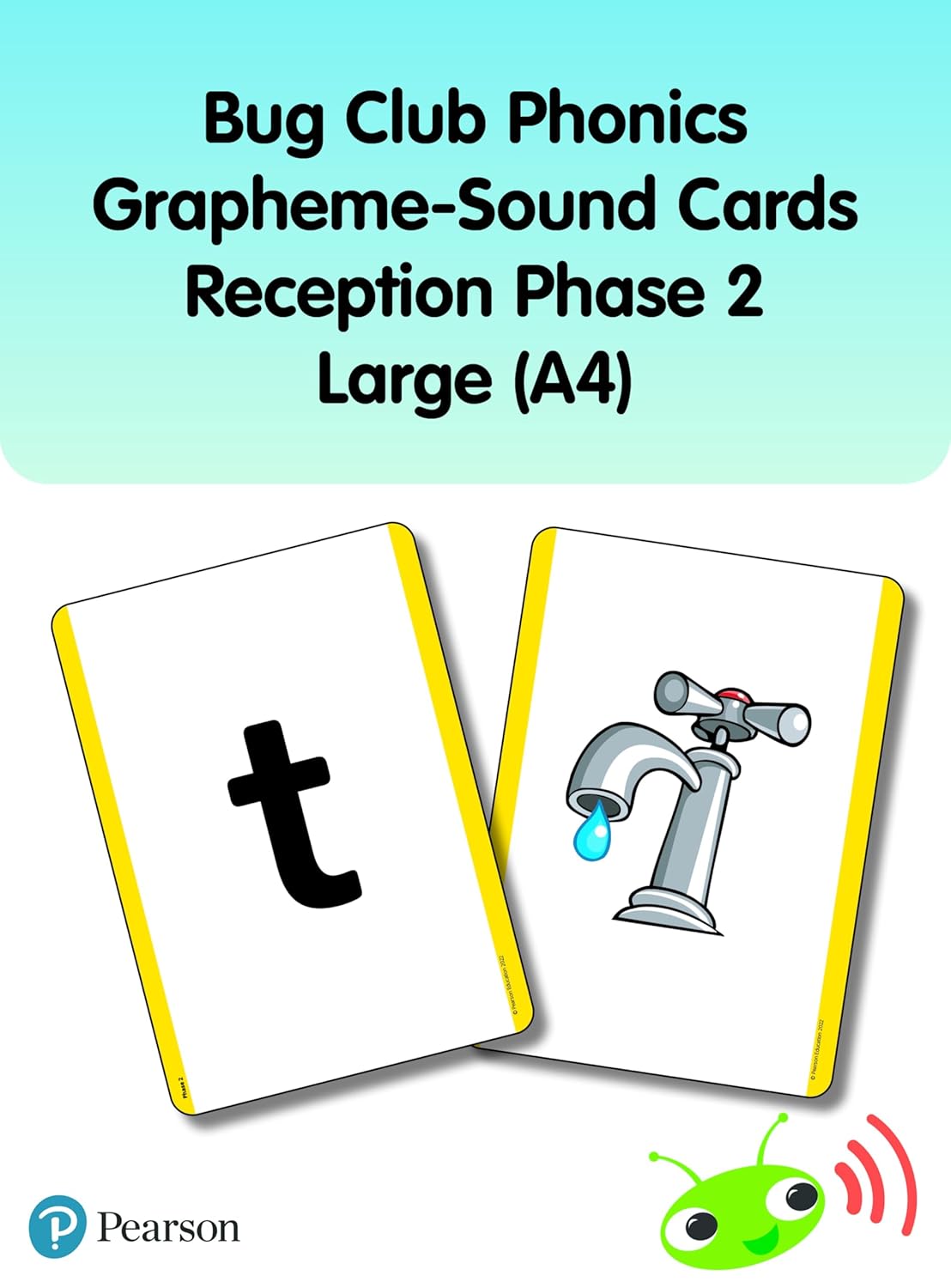Bug Club Phonics Grapheme-Sound Cards Reception Phase 2 Large (A4 ...
