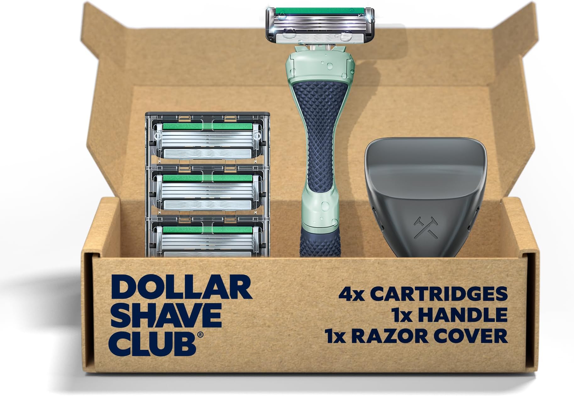 Amazon.com: Dollar Shave Club | Acne Friendly Shaving Kit | 4 Blade ...