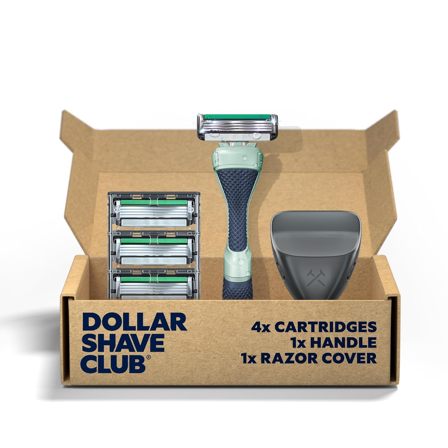 Amazon.com: Dollar Shave Club | Acne Friendly Shave Set | 4 Refill ...