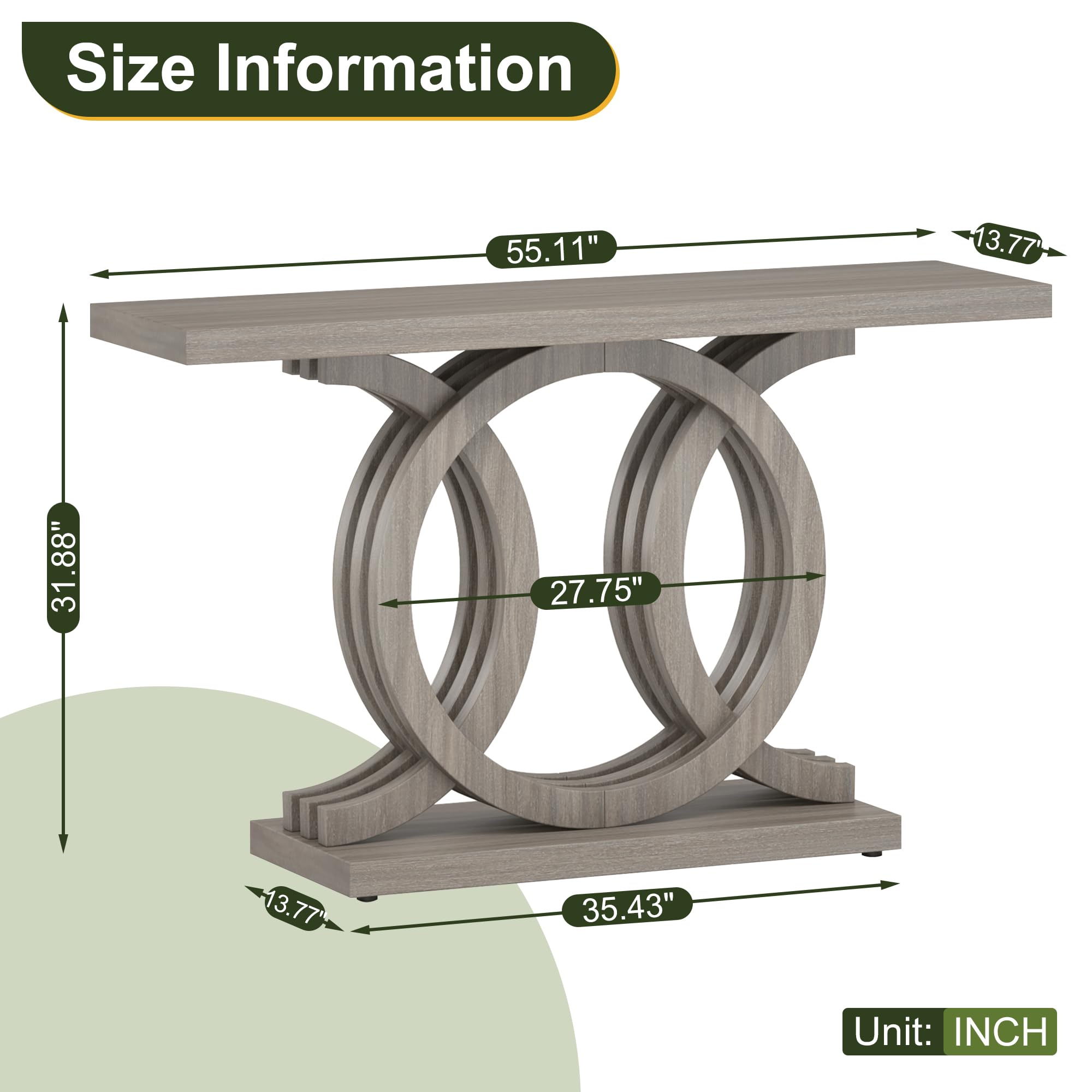Snapklik.com : NicBex Narrow Console Table Wooden Entryway Table Side ...