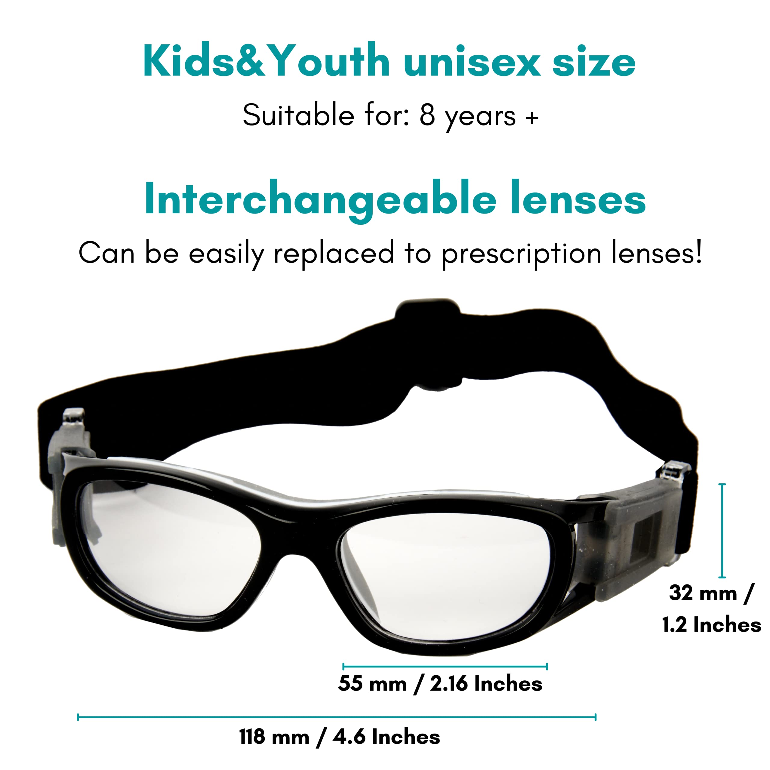 Snapklik.com : BLUE CUT Safety Basketball Goggles For Kids For Outdoor ...