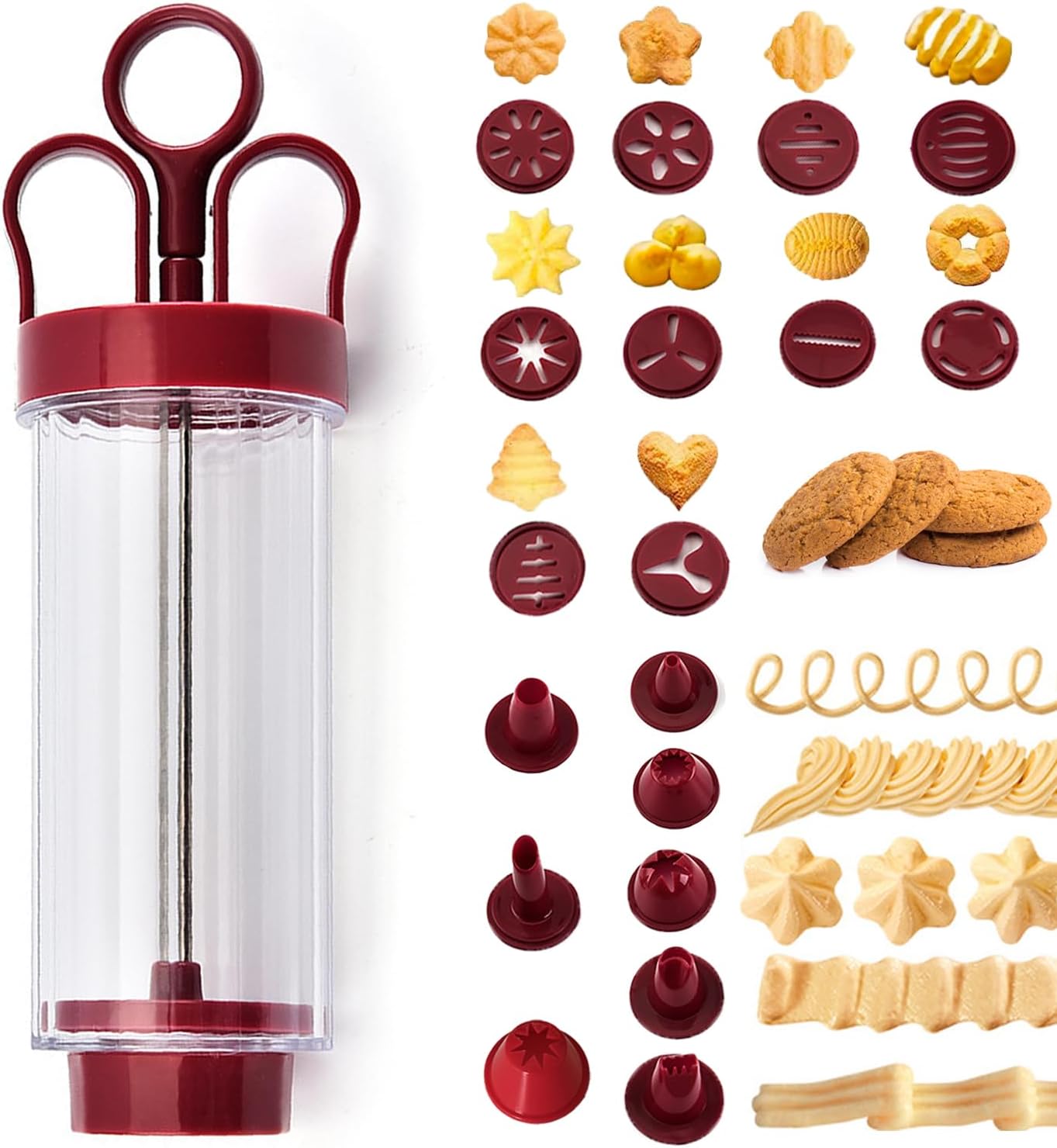 Amazon.com: Suuker Cookie Press, Cookie Press for Baking Cookie Press ...