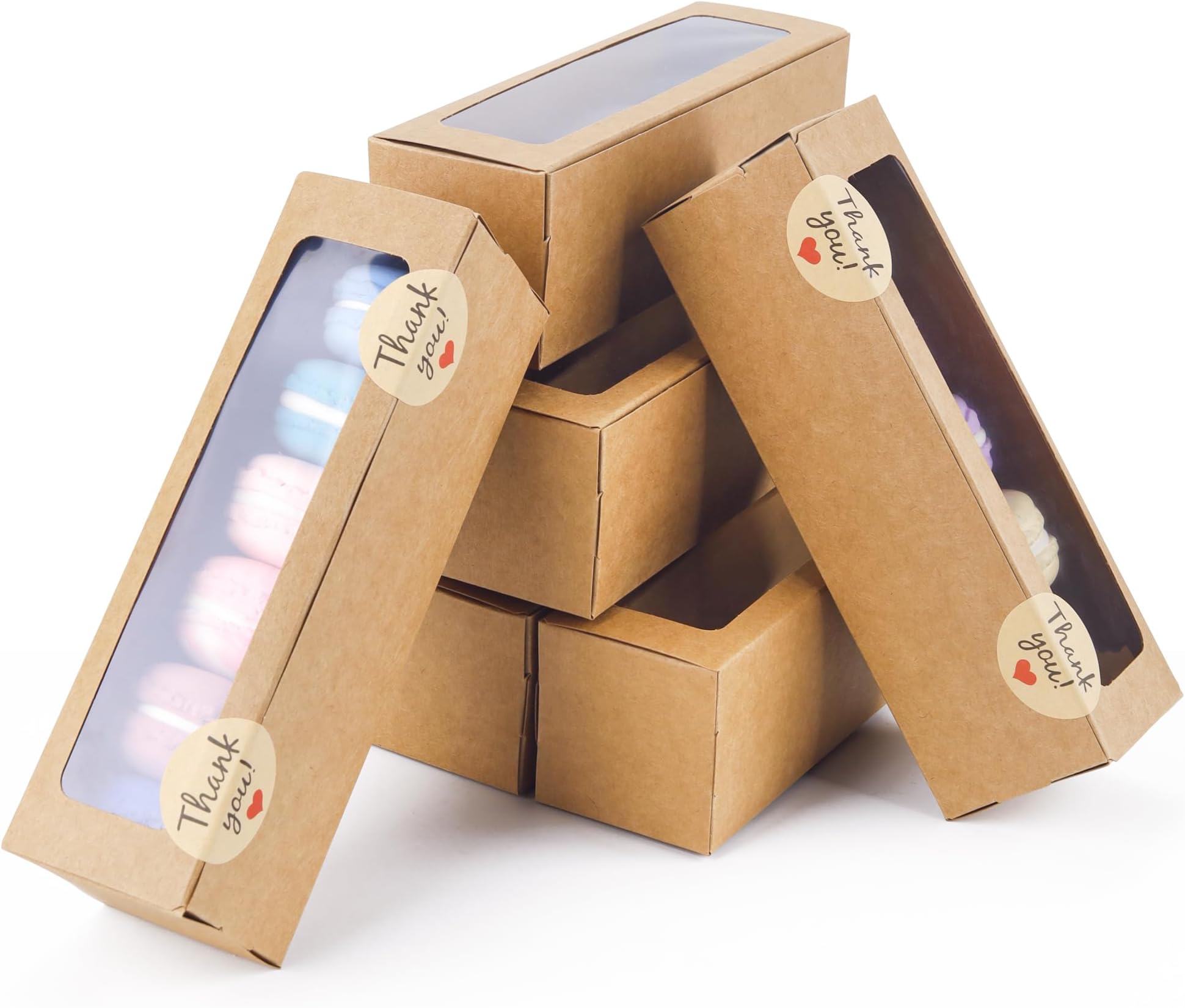 Amazon.com: 30 Pack Macaron Boxes , Macaron Boxes for 6 , Macaron Gift ...