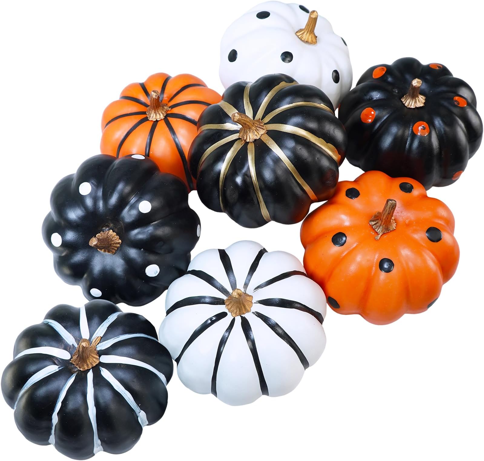 Amazon.com: JarThenaAMCS Halloween Pumpkin Decorations Set of 6 ...