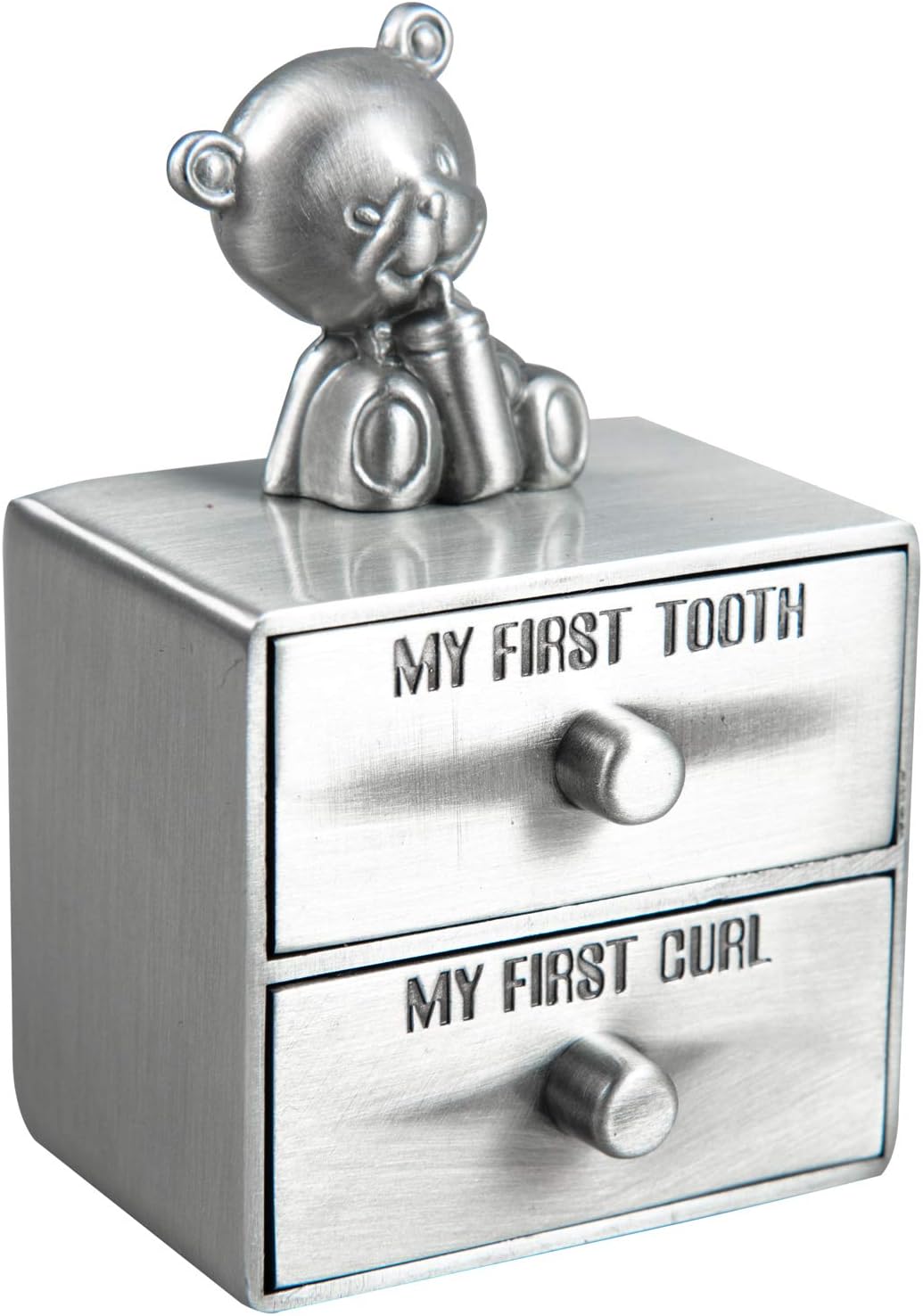 Button Corner Resin First Tooth and First Curl Set Christening Rabbit ...