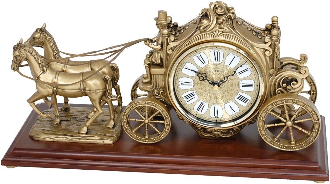 Amazon.com: Rhythm USA The Buggy Mantel Clock : Home & Kitchen