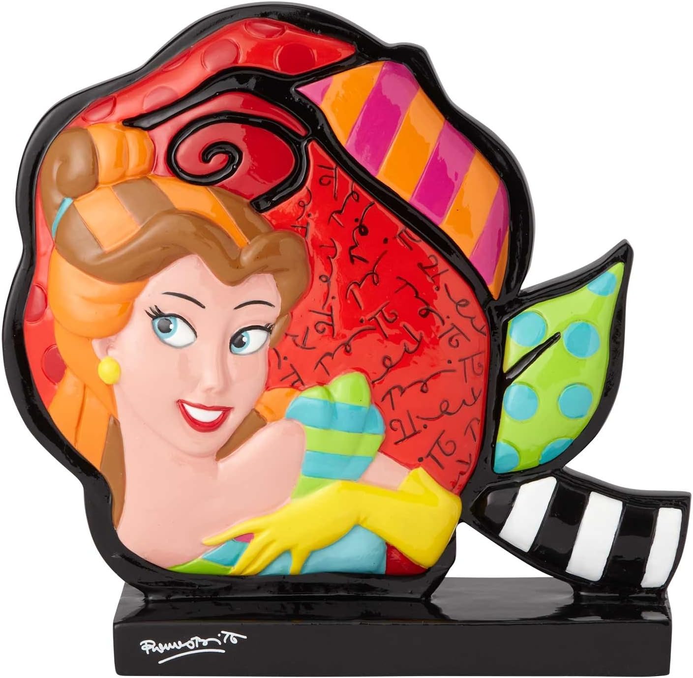 Amazon.com: Disney by Britto Belle's Rose Figurine : Home & Kitchen