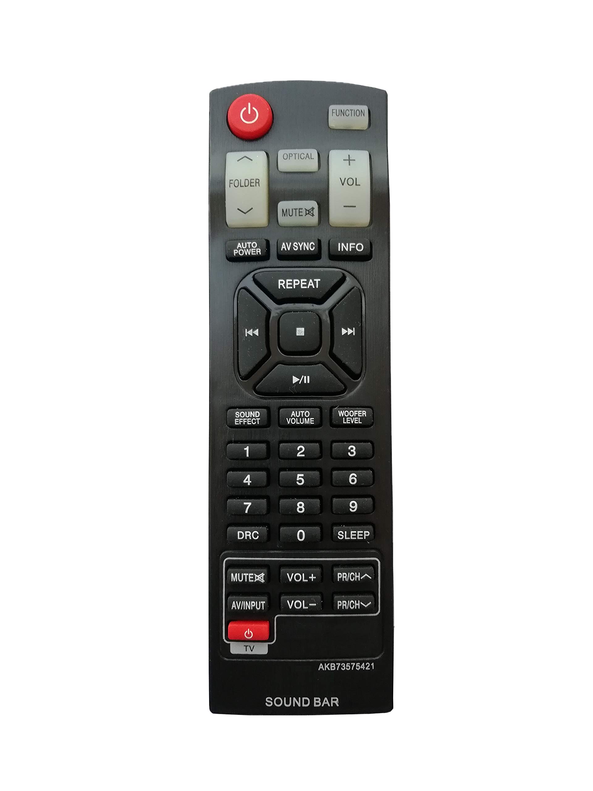 Buy LipiWorld® AKB73575421 Sound Bar Remote Control for LG Sound Bar TV ...