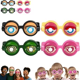 Amazon.com: pupken Winking Glasses, Winking Eye Glasses, Pull-String ...