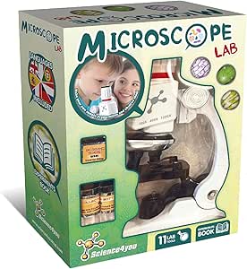Amazon.com: Science4you Microscope Lab - Kids´ Microscope Kit for 8 ...