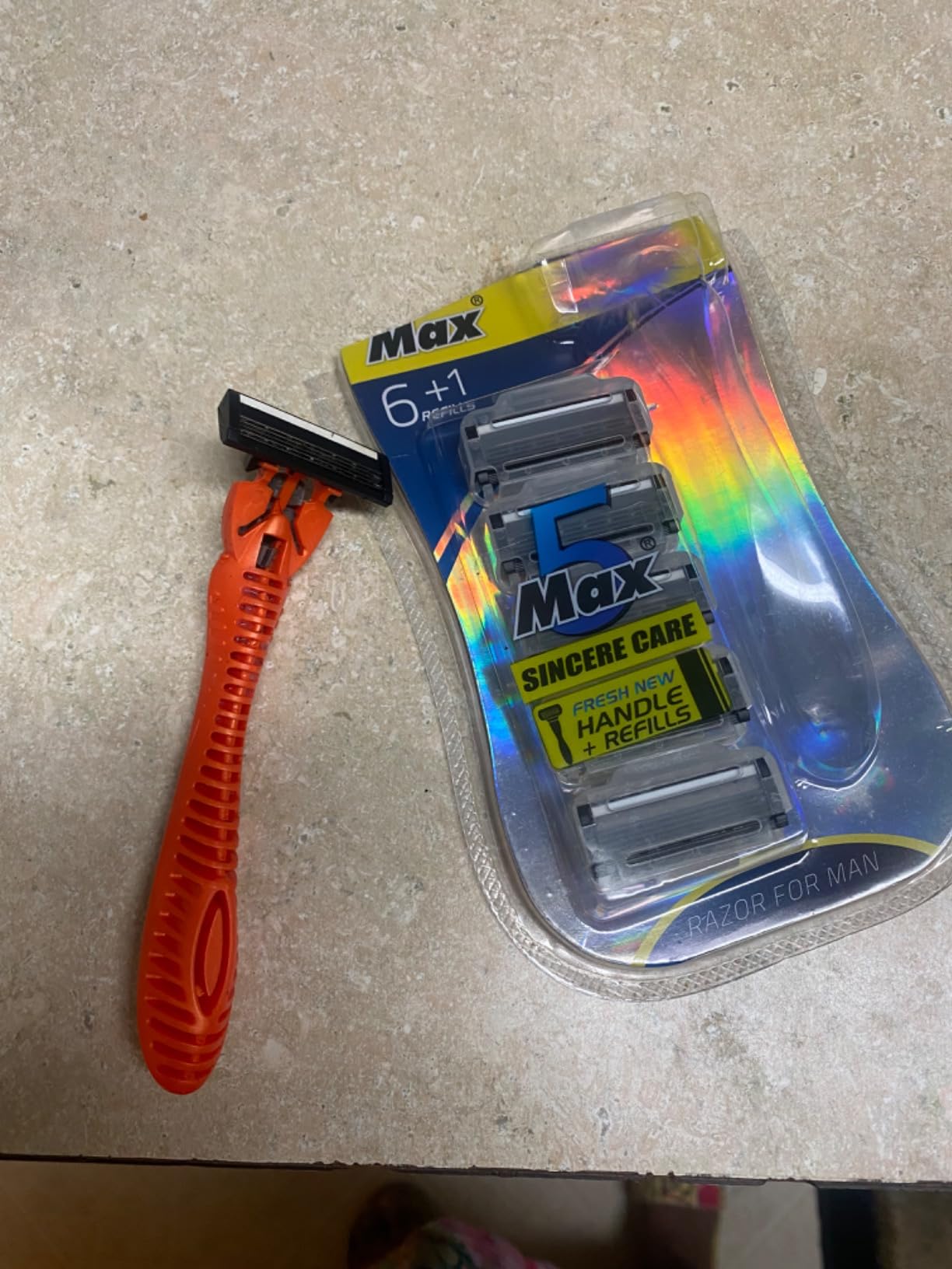 Amazon.com: Smooth Razors for Men, Includes 1 Handle, 6 Razor Blade ...