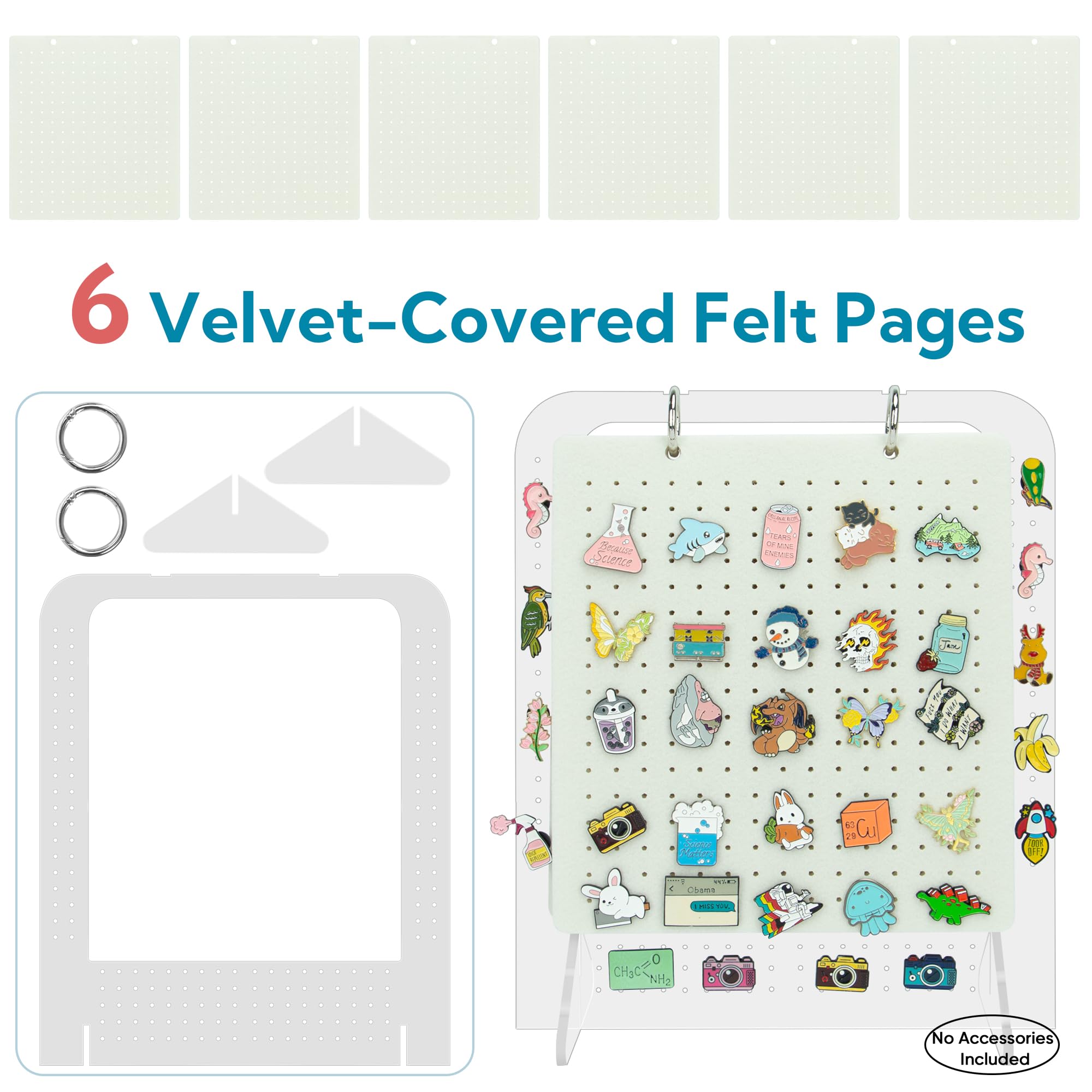 Snapklik.com : PACMAXI Enamel Pin Display Organizers, Brooch Pin Holder ...