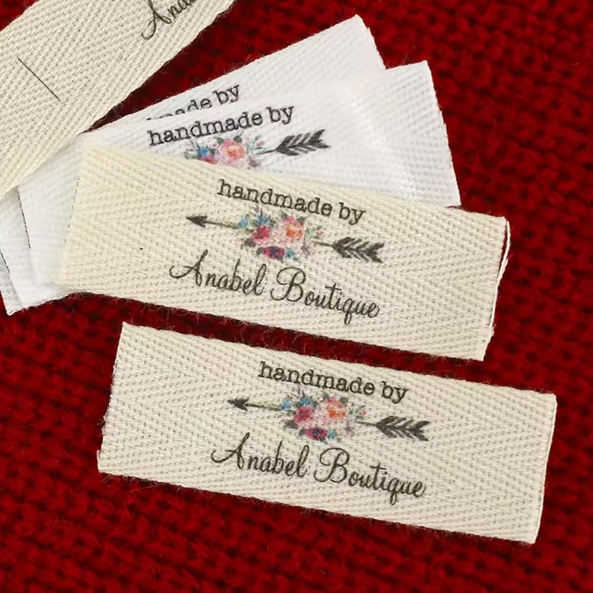 Amazon.com: DOYOUWE Custom Cotton Labels for Handmade Items ...