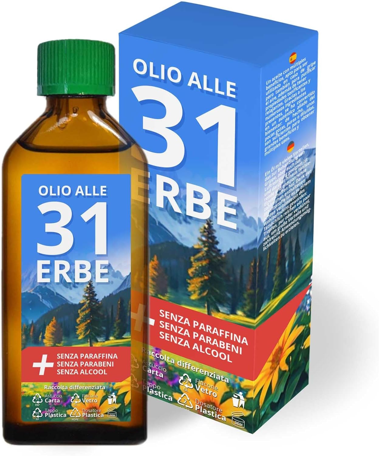 Rebeca Shop Olio D'Erbe 31, Miscela Oli Essenziali per Diffusore, per ...