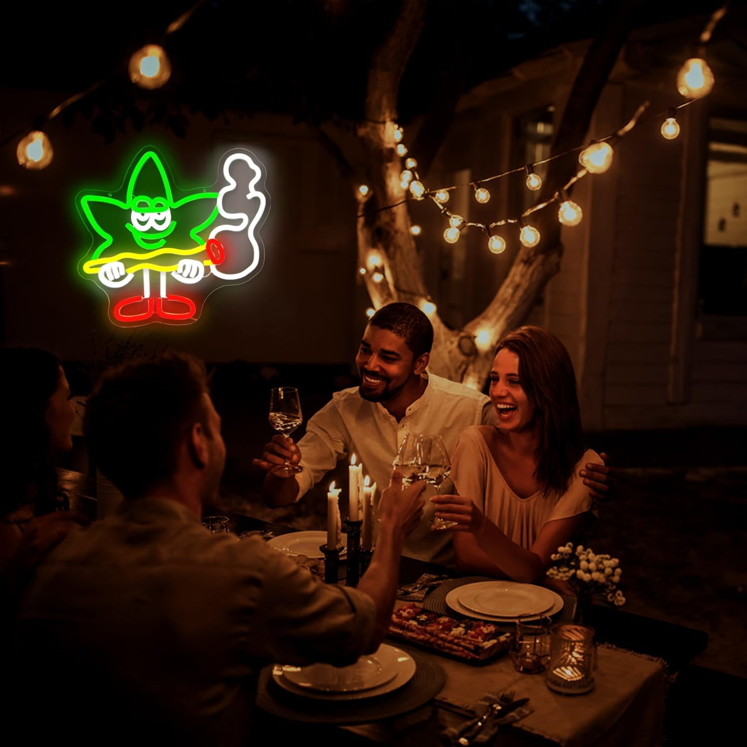 Leaf Led Neon Sign for Wall Decor Neon Lights Signs Green Leaf Decor ...