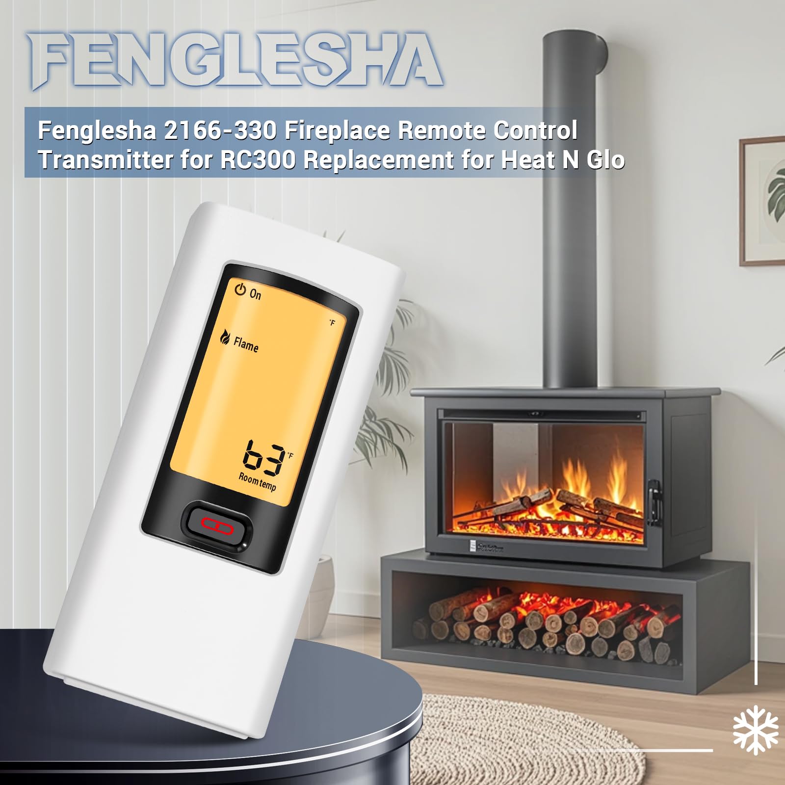 Remote Control Gas Fireplace