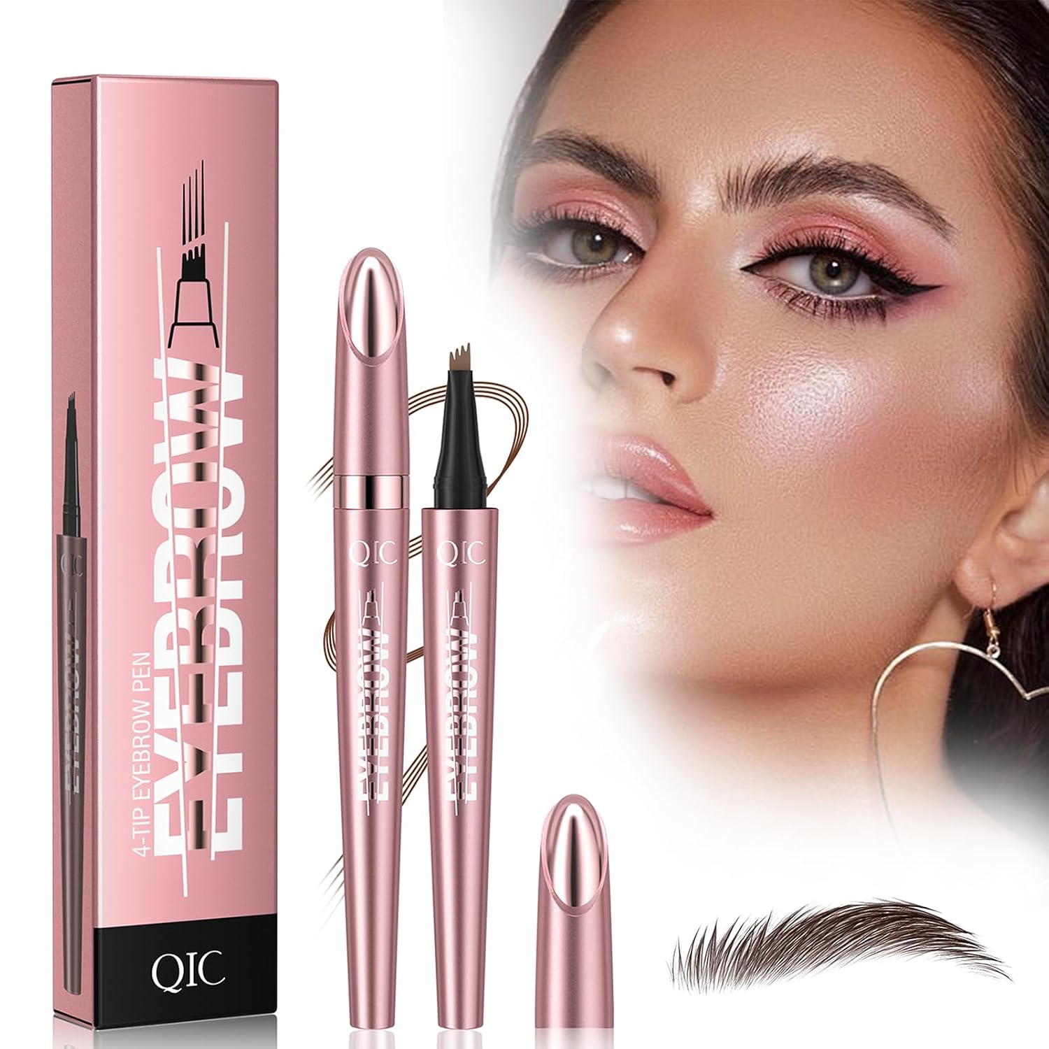 Amazon.com : Lcytsato 4-Tipped Microblading Eyebrow Pen, 2024 Upgraded ...