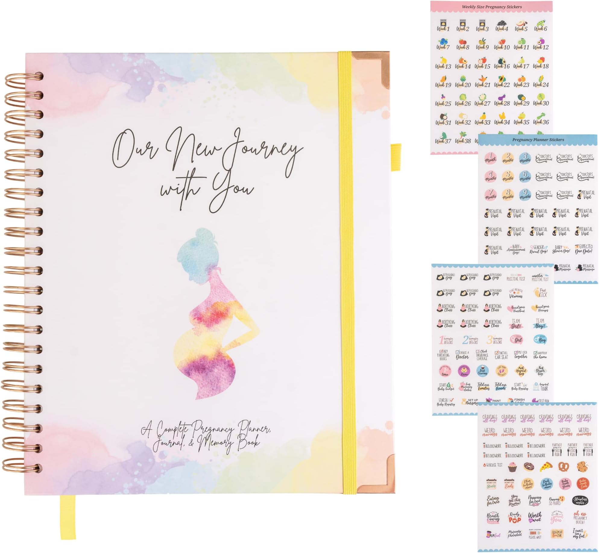 Amazon.com: My Belly Book | Pregnancy Journal Memory Book with Stickers ...