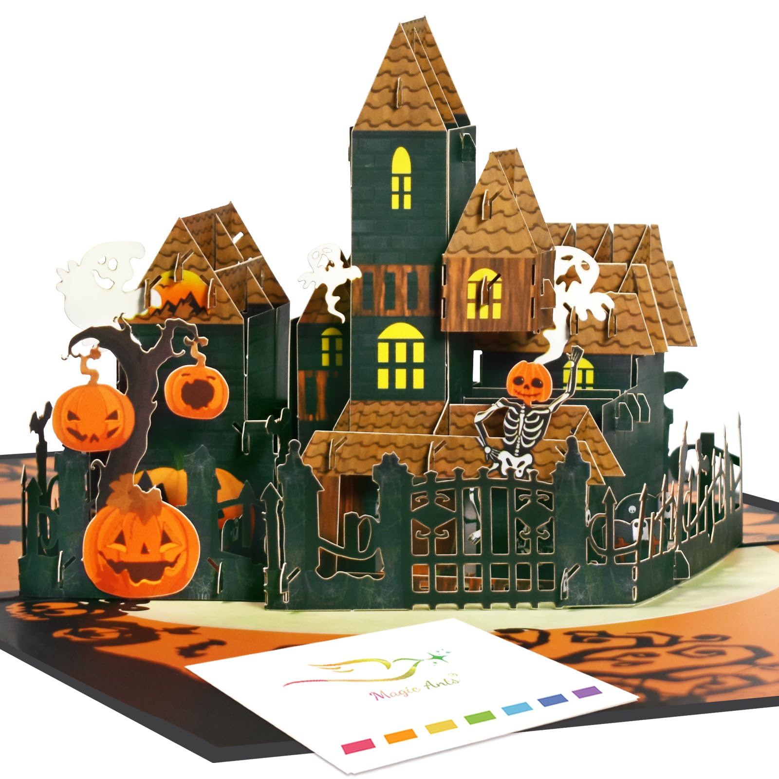Halloween 3D Pop Up Card Halloween Pop Up Cards, 3D Haunted House Card ...