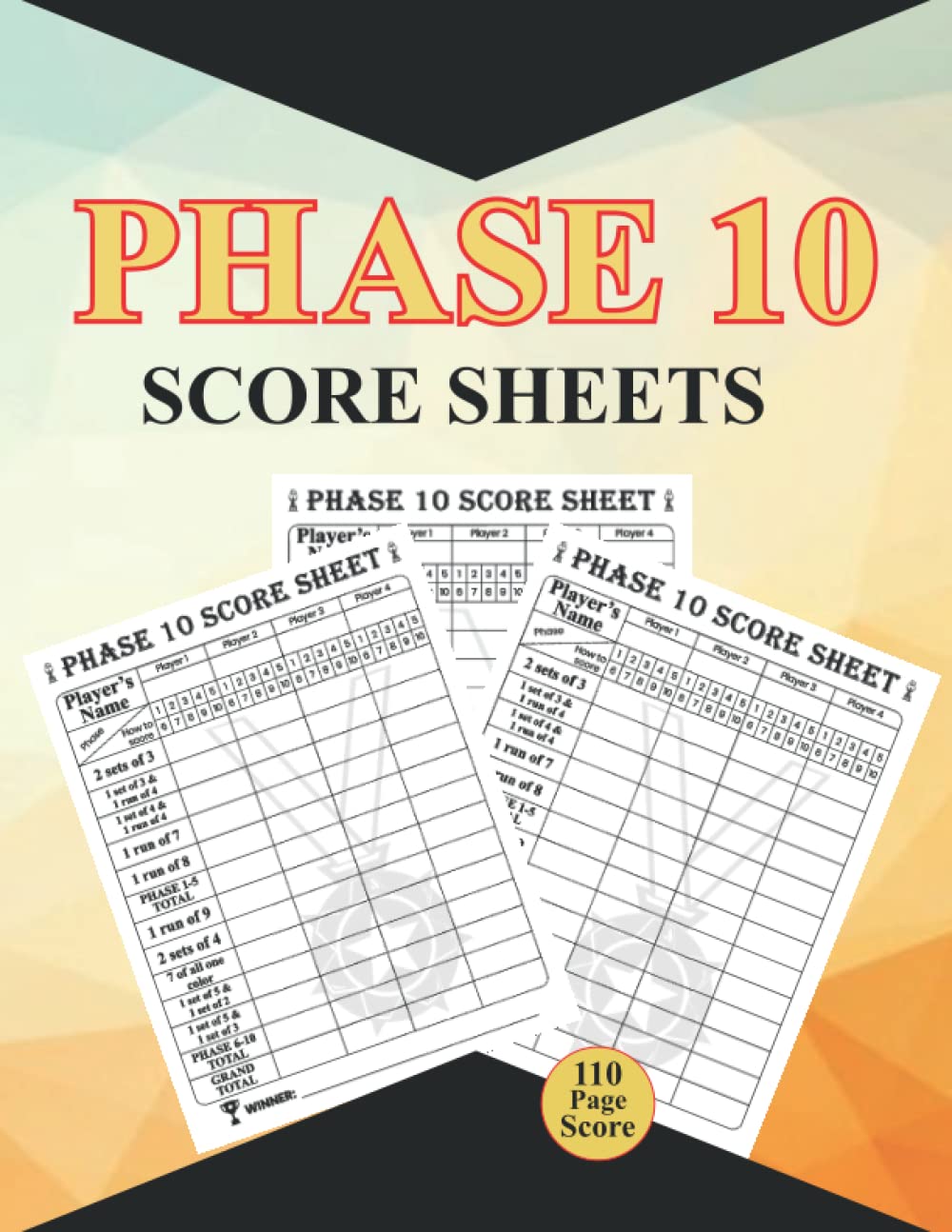 Amazon.com: Phase 10 Score Sheets: Amazing Designed Score Cards for ...