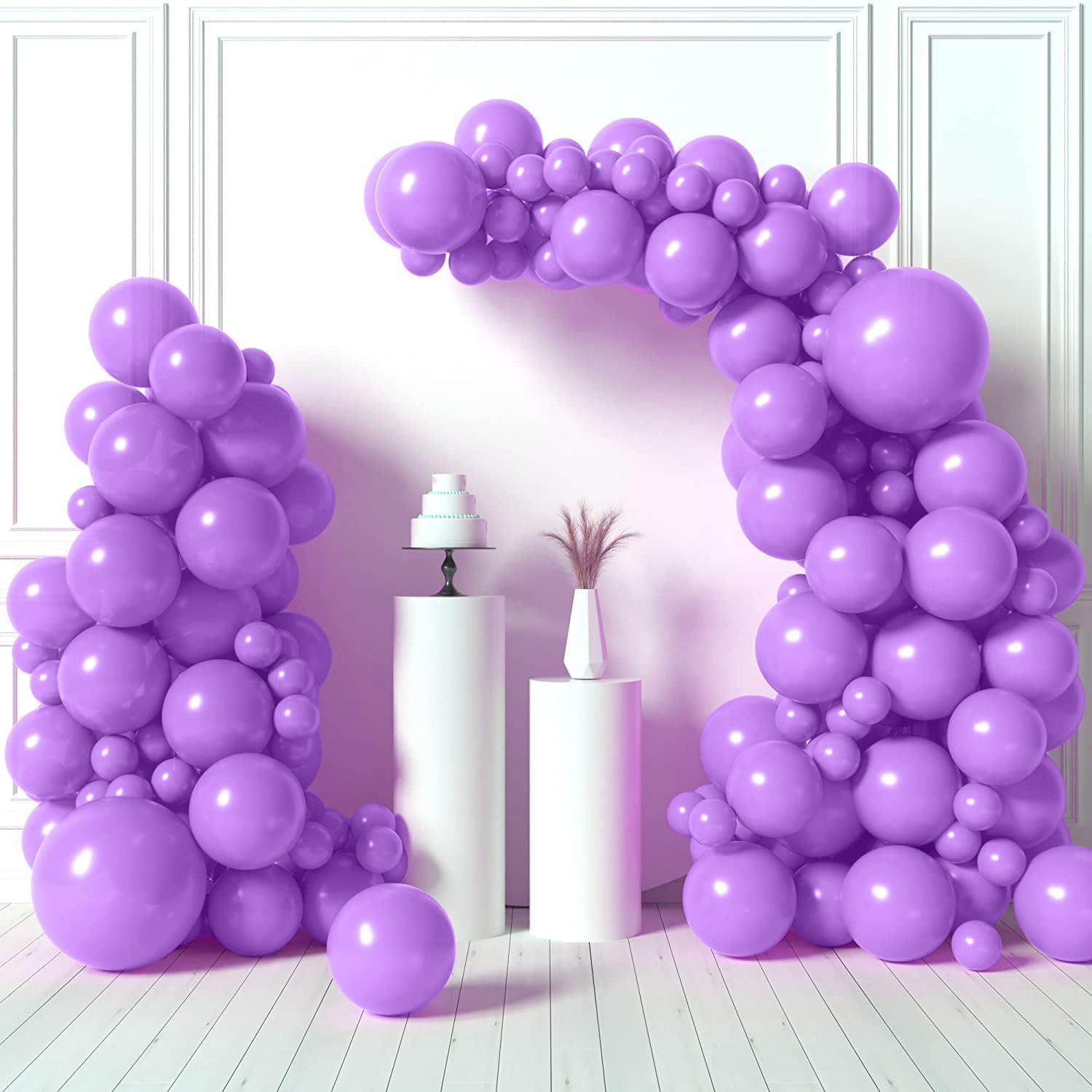 Amazon.com: HOUSE OF PARTY Purple Balloons Arch Kit | Light Purple ...