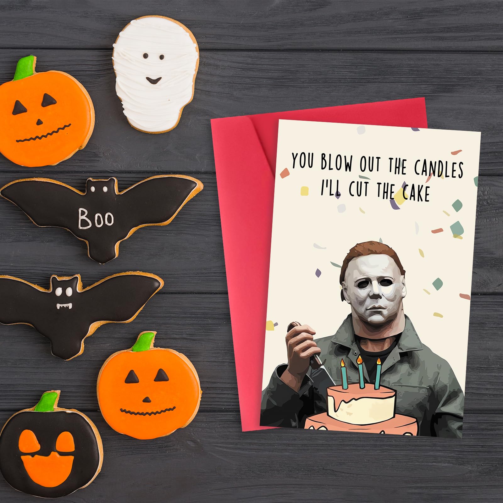 Snapklik.com : Creepy Michael Myers Birthday Card, Funny Horror Movies ...