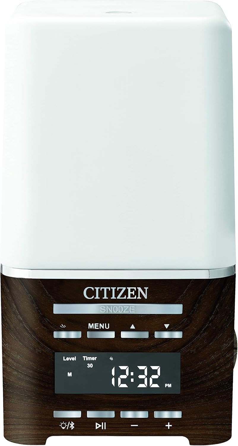 Amazon.com: Citizen Sensory Time Essential Oil diffusor Wellness Clock ...