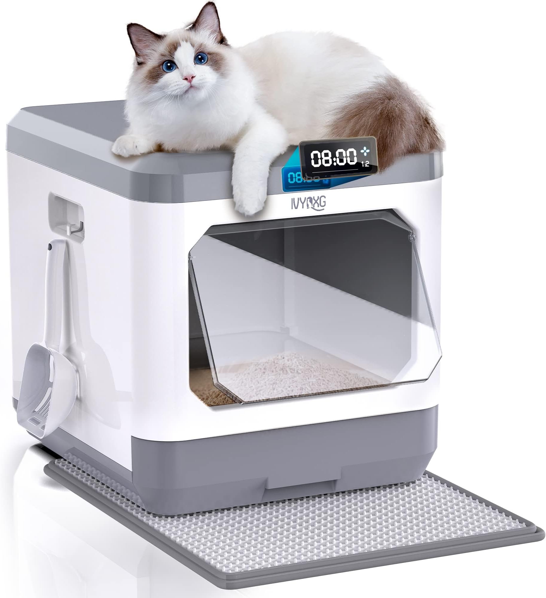Amazon.com: (Upgraded) Smart Cat Litter Box, Enclosed Extral Large ...