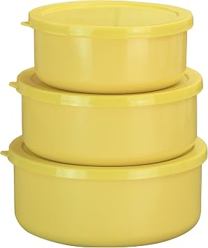 Amazon.com: Calypso Basics by Reston Lloyd 6-Piece Enamel on Steel Bowl ...